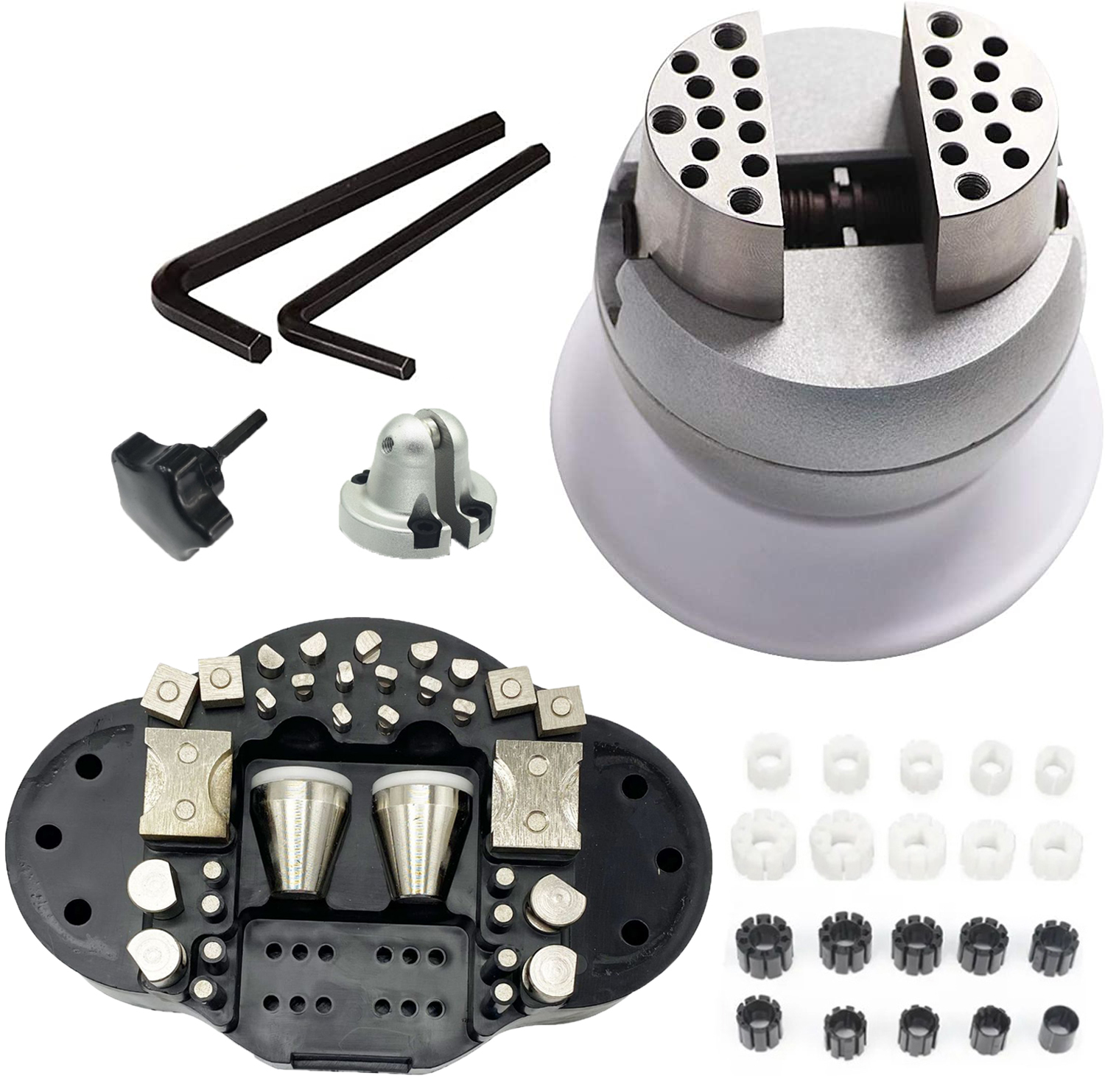 iMeshbean Ball Vise Universal Rotation Base Attachment Block Jewelry ...