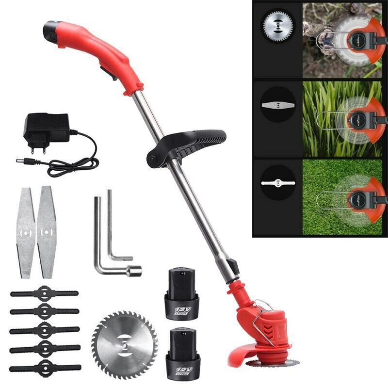iMeshbean Weed Trimmer Cordless Grass String Trimmer Battery Powered ...