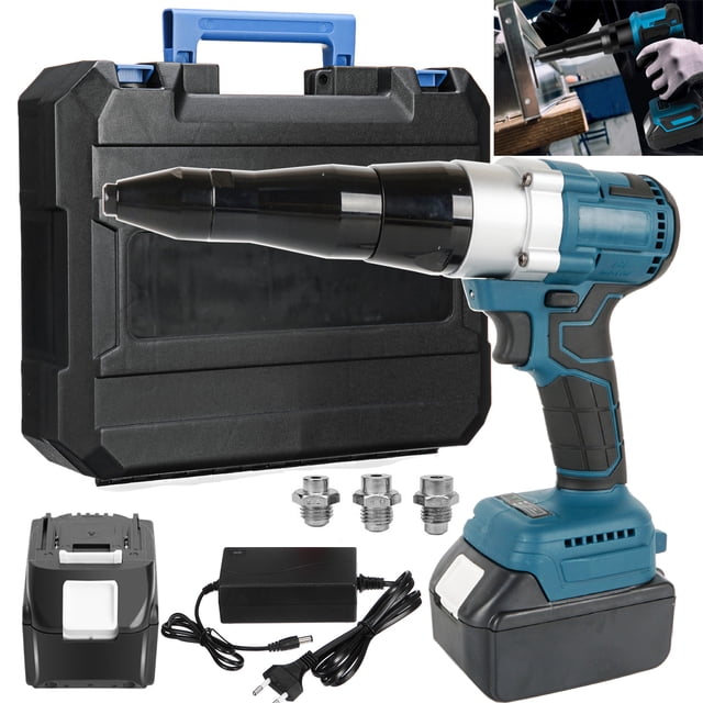 iMeshbean Cordless Rivet Gun Tool, 21V Electric Automatic Brushless ...