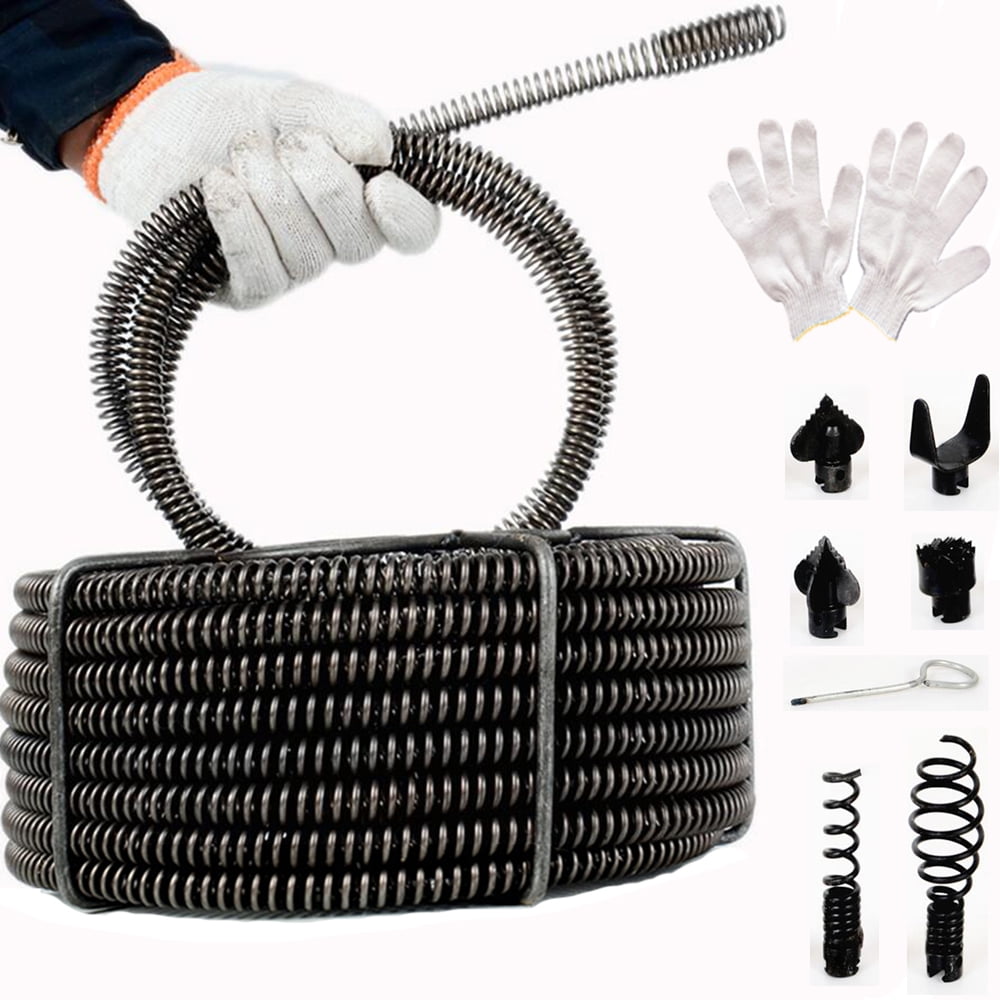 iMeshbean Drain Cleaning Cable 45 Feet x 5/8 Inch Hollow Core Cable ...