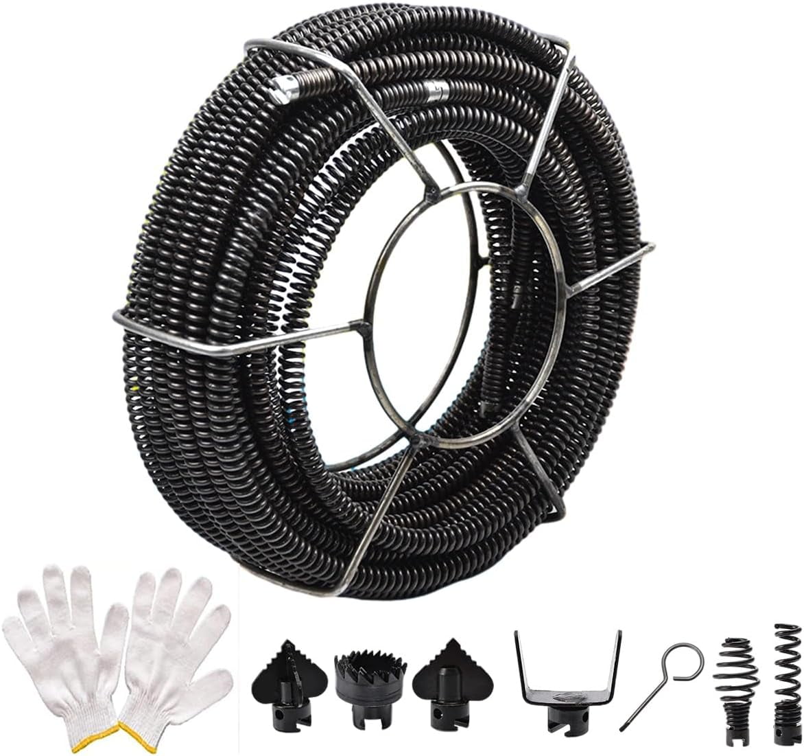 iMeshbean Drain Cleaning Cable Hollow Core Cable Sewer Cable Drain ...