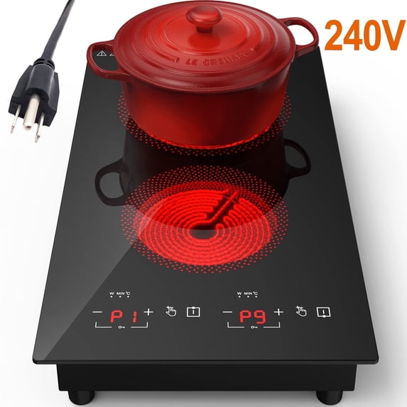 iMeshbean Electric Induction Cooktop 12 inch,Electric Stove Burner ...