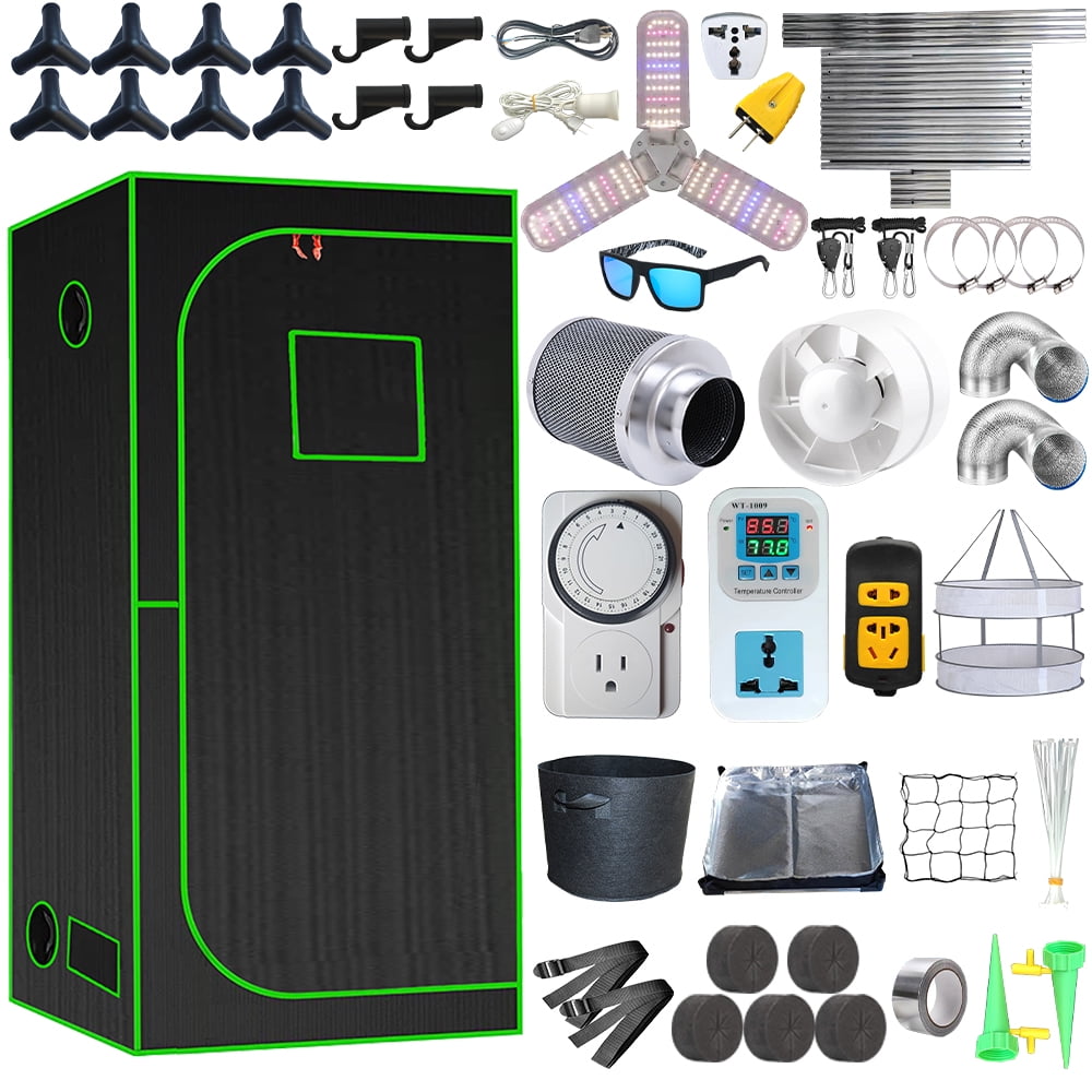 Imeshbean 40" x 40" x 80" Oxford Plant Growing Tent, Complete Grow Kit ...