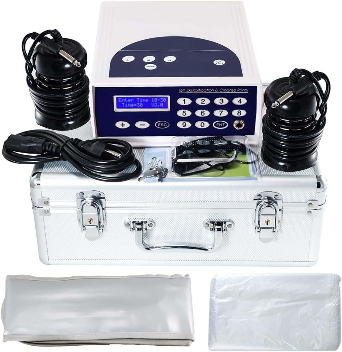 iMeshbean Ionic Ion Detox Foot Bath Aqua Spa Cleanse Machine LCD Display with Array for Foot ...