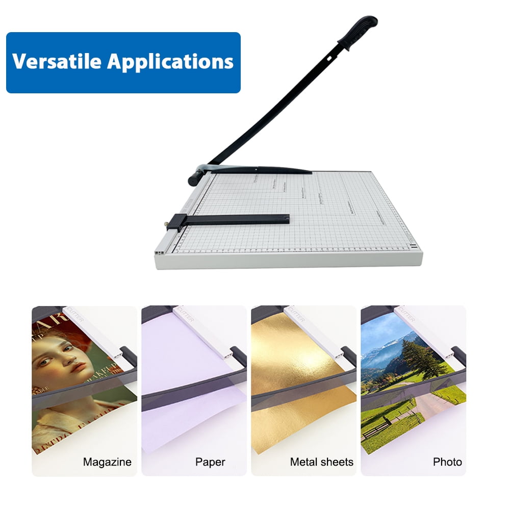 iMeshbean Paper Cutter,15" Stack Paper Trimmer,Heavy Duty Metal Base ...