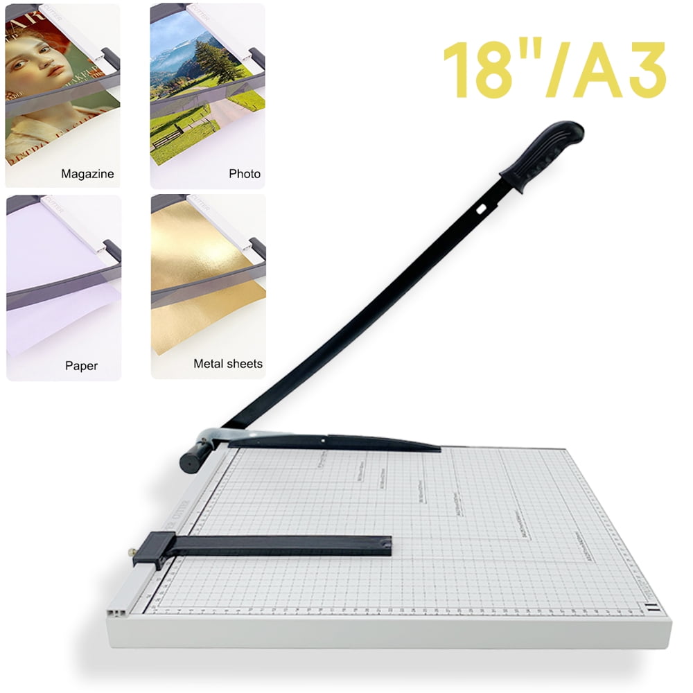 iMeshbean Paper Cutter, 18" A3 Stack Paper Trimmer,Heavy Duty Metal ...