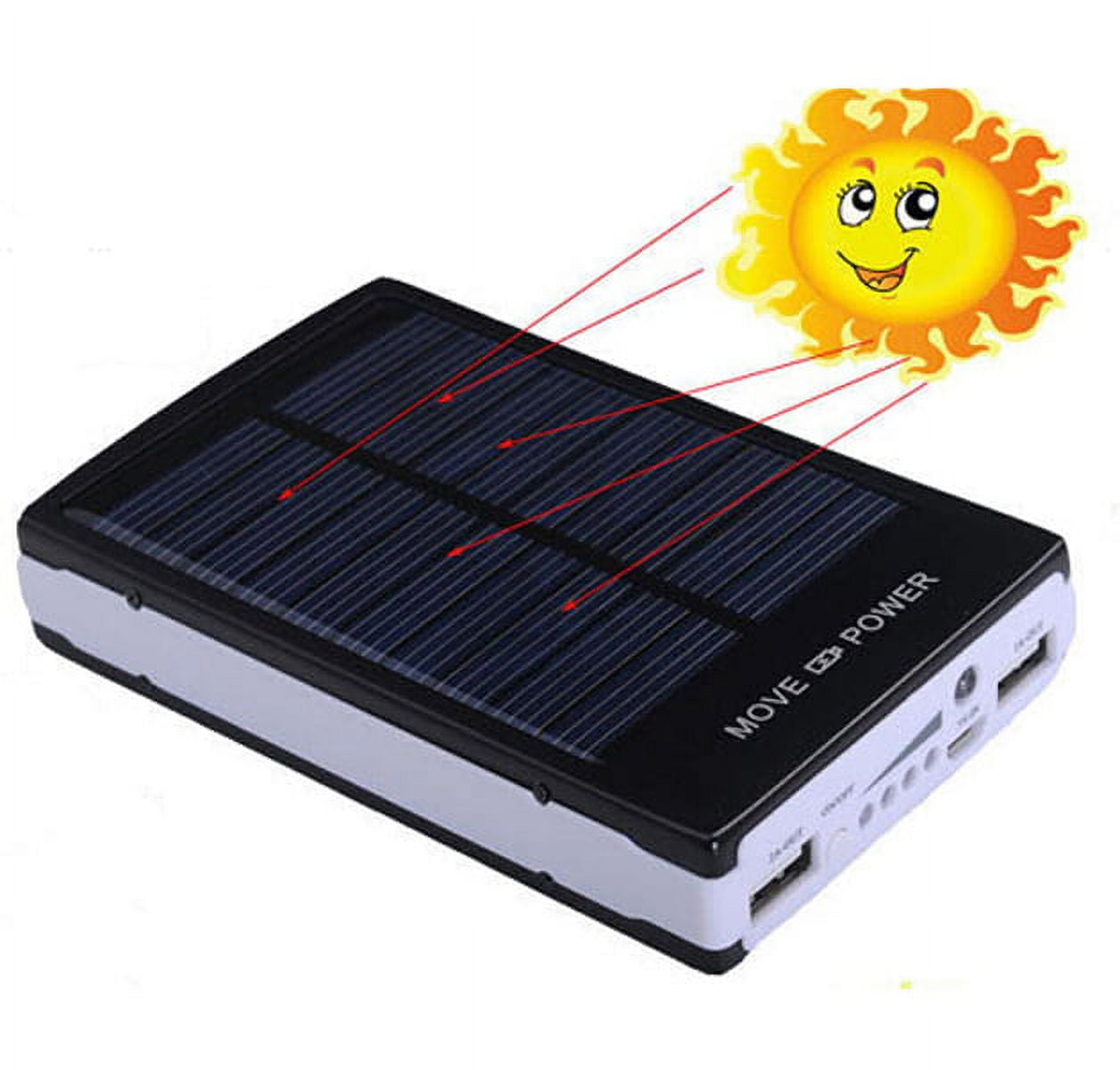 iMeshbean Dual USB Portable Solar Battery Charger Power Bank For Cell ...