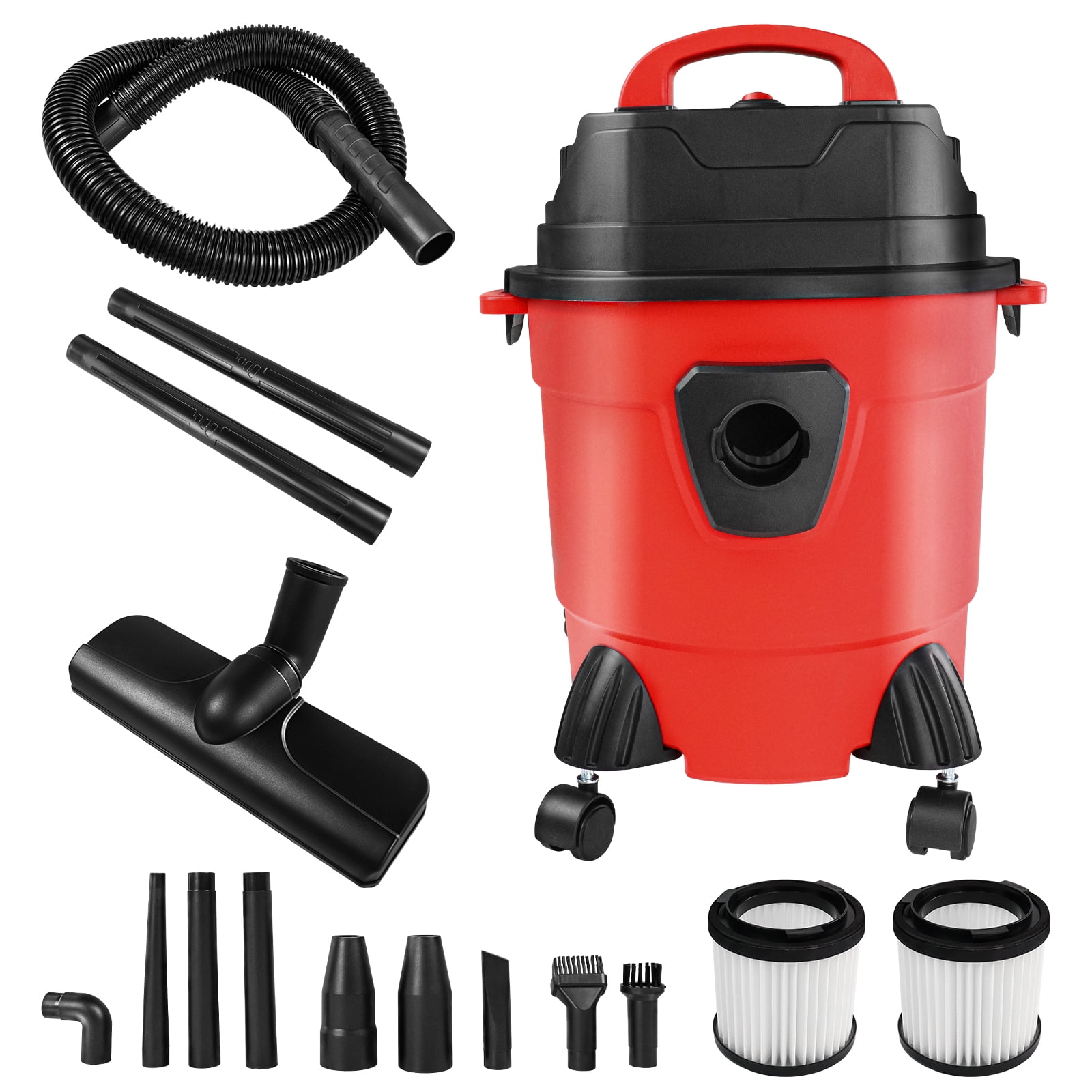 iMeshbean Portable Wet-Dry Vacuum, 4 Gallon/5 Peak HP, Compact ...