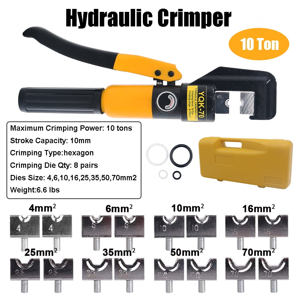 Case Crimp Wire & Cable Connectors Findmall 10T Hydraulic Wire Battery ...