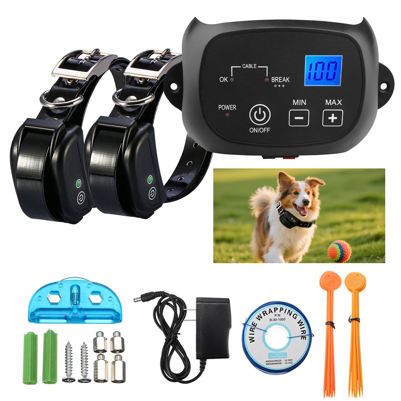 iMeshbean Wireless Electric Dog Fence Pet Containment System Shock ...