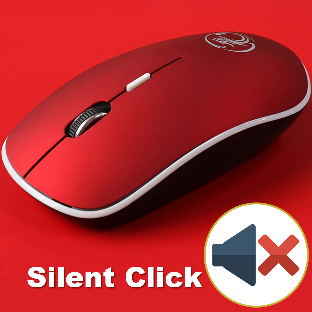 iMice Wireless Mouse Silent Computer Mouse 1600 DPI Ergonomic Mause ...
