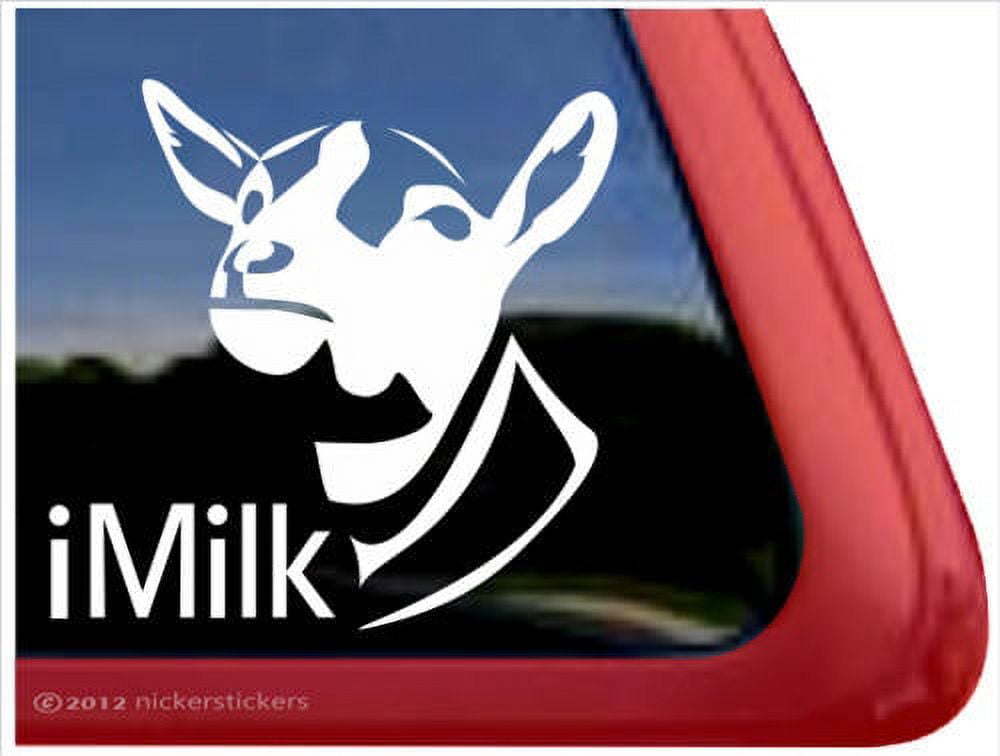 iMilk | Quality Vinyl Alpine Dairy Goat Window Decal - Walmart.com