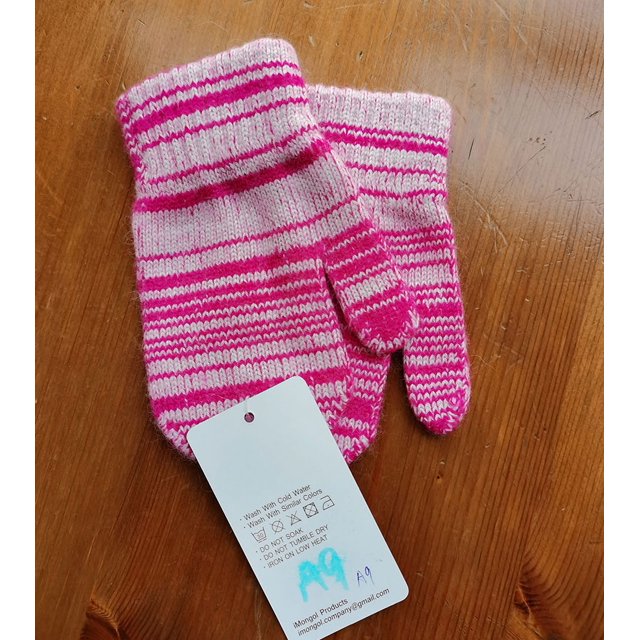 iMongol Pure Merino Wool One-piece Palm Fingerless Gloves Mittens ...