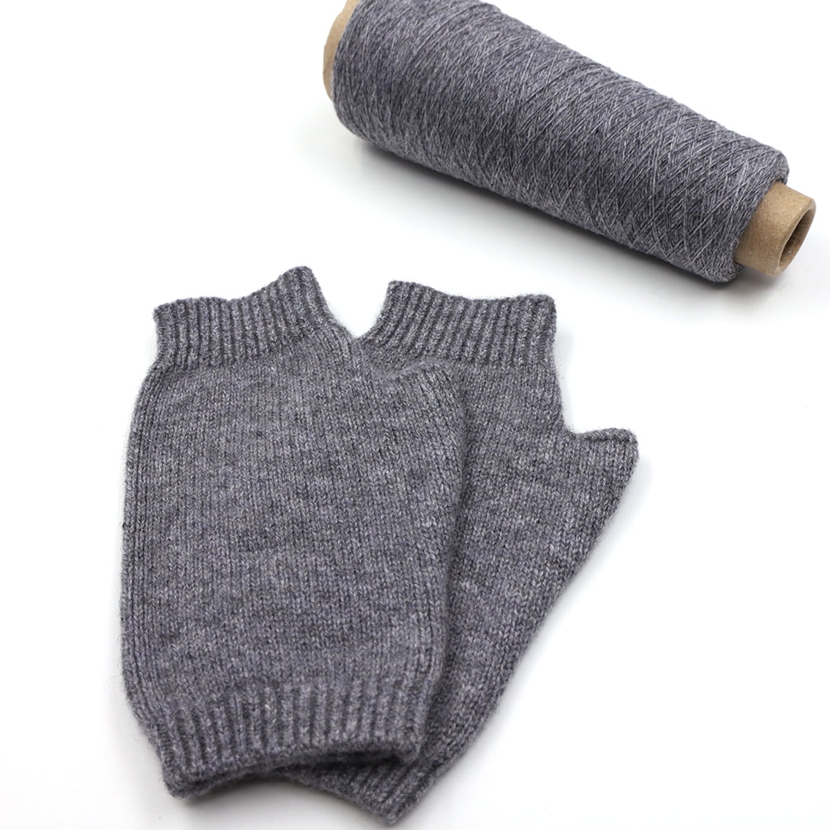 iMongol Pure Merino Wool Women Men Unisex Fingerless Mittens Gloves ...
