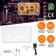 LED Neon Light Open Sign with Animation On/Off and Power On/Off Two ...