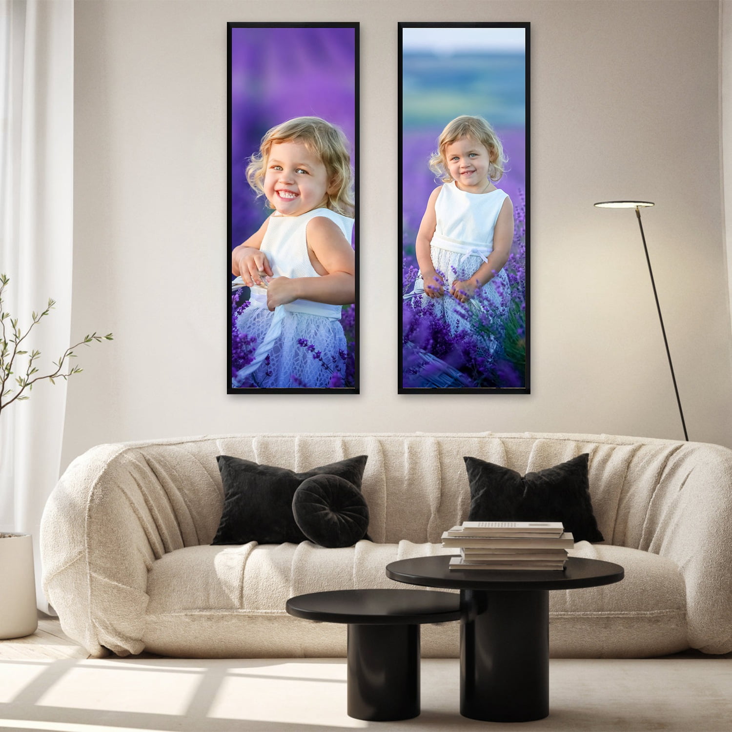 iMounTEK 12 x 36 Panoramic Frame, Horizontal or Vertical Wall Gallery Poster Frames with High ...
