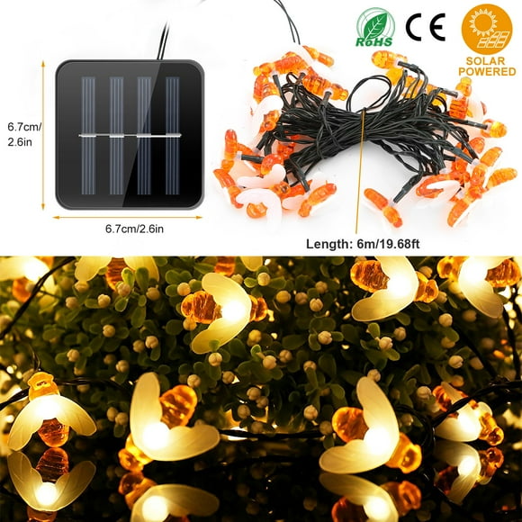 Bee Solar String Lights