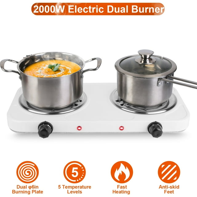 iMounTEK 2000W Portable Burner Coil, Adjustable Hot Plate with Non Slip ...