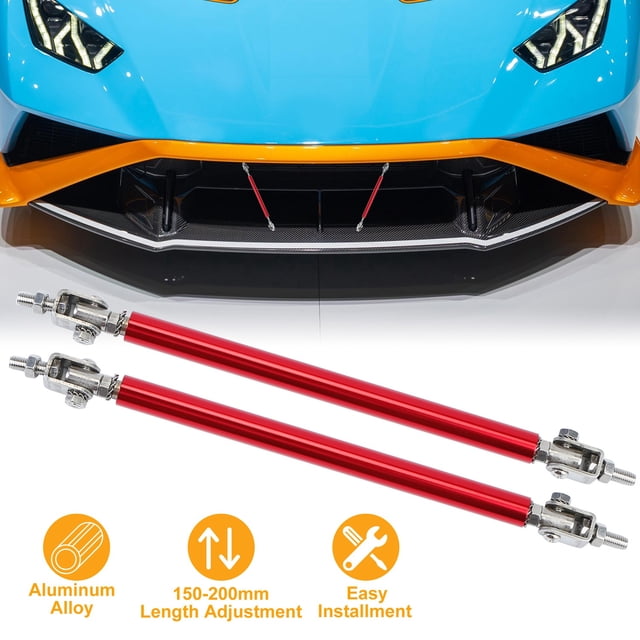 iMounTEK 2Pcs Splitter Rod Front Bumper Lip Rod Strut Adjustable Lip ...