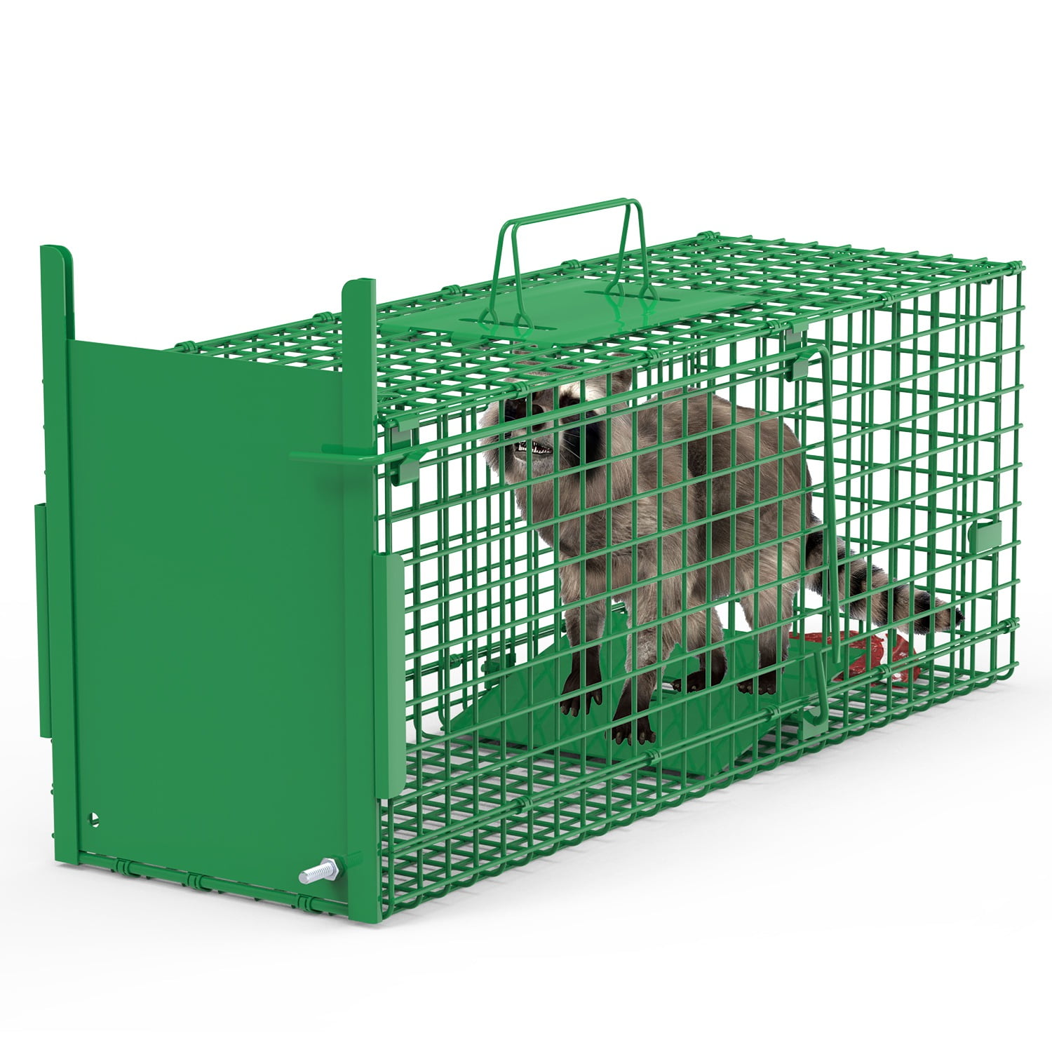 iMounTEK 30" Galvanized Iron Live Animal Cage Trap, 1 Door Heavy Duty ...