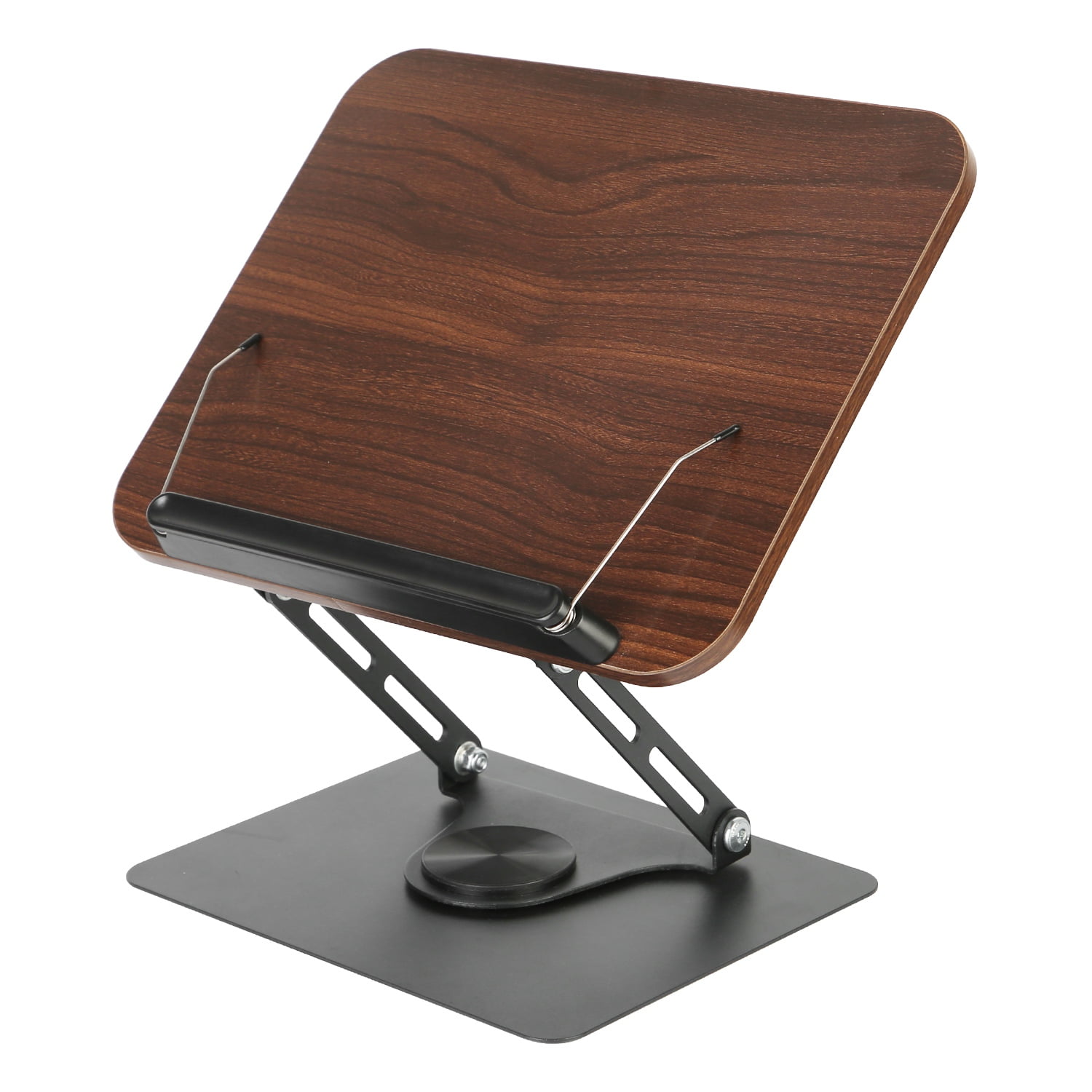iMounTEK 360° Adjustable Foldable Book Stand with Dual Paper Clips for ...