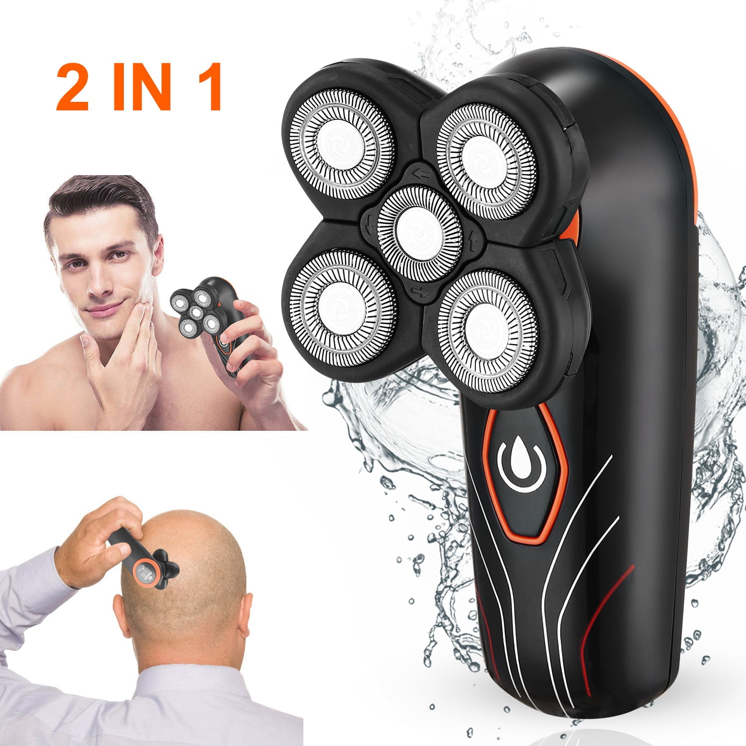 iMounTEK 4D Electric Shavers Razor IPX7 Waterproof Wet & Dry 5 Floating ...