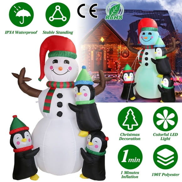 Inflatable Snowmen Outdoor Decor for Festive Holiday Displays