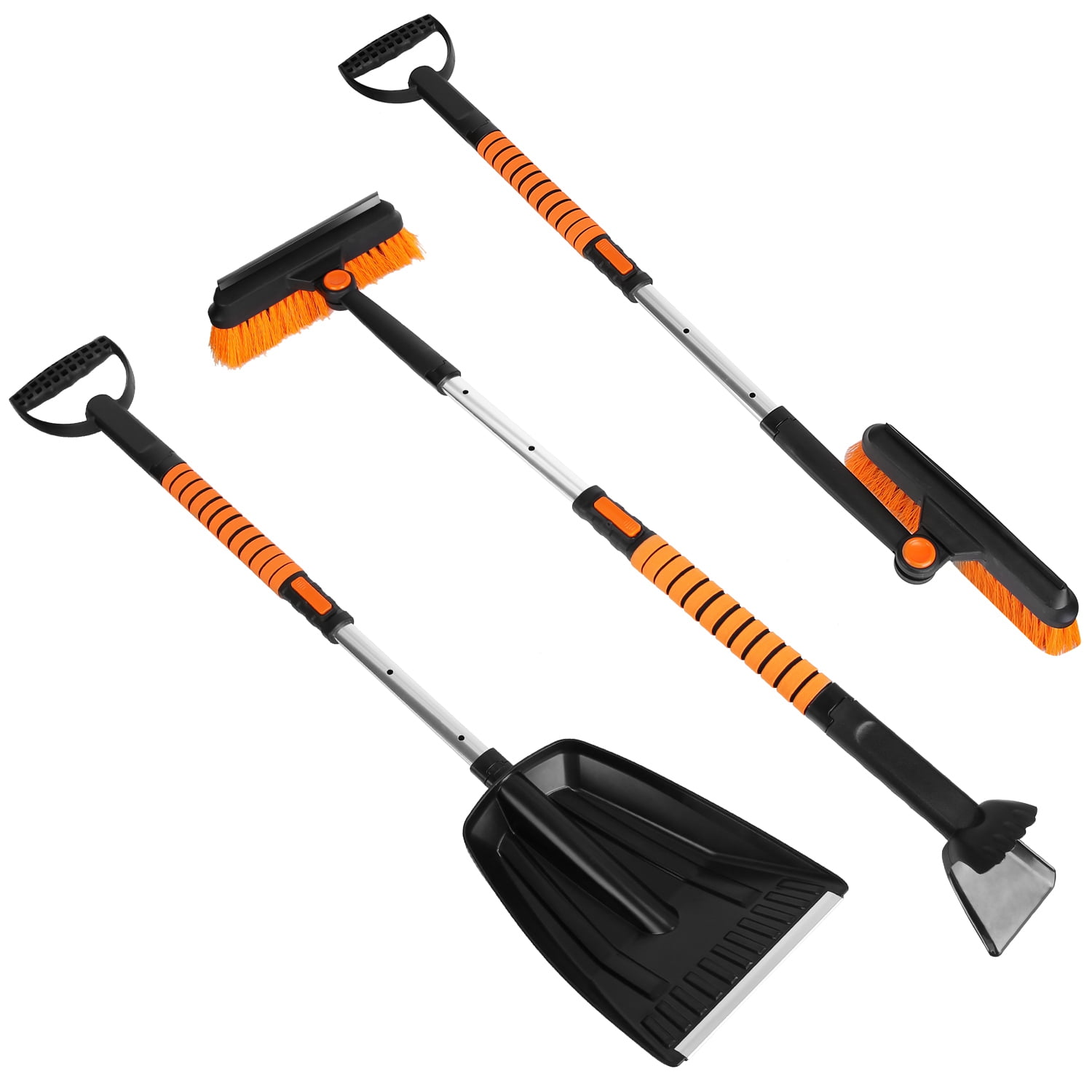 iMounTEK 5 in 1 Snow Shovel, Extendable Snow Brush for Car, Ice Scraper ...