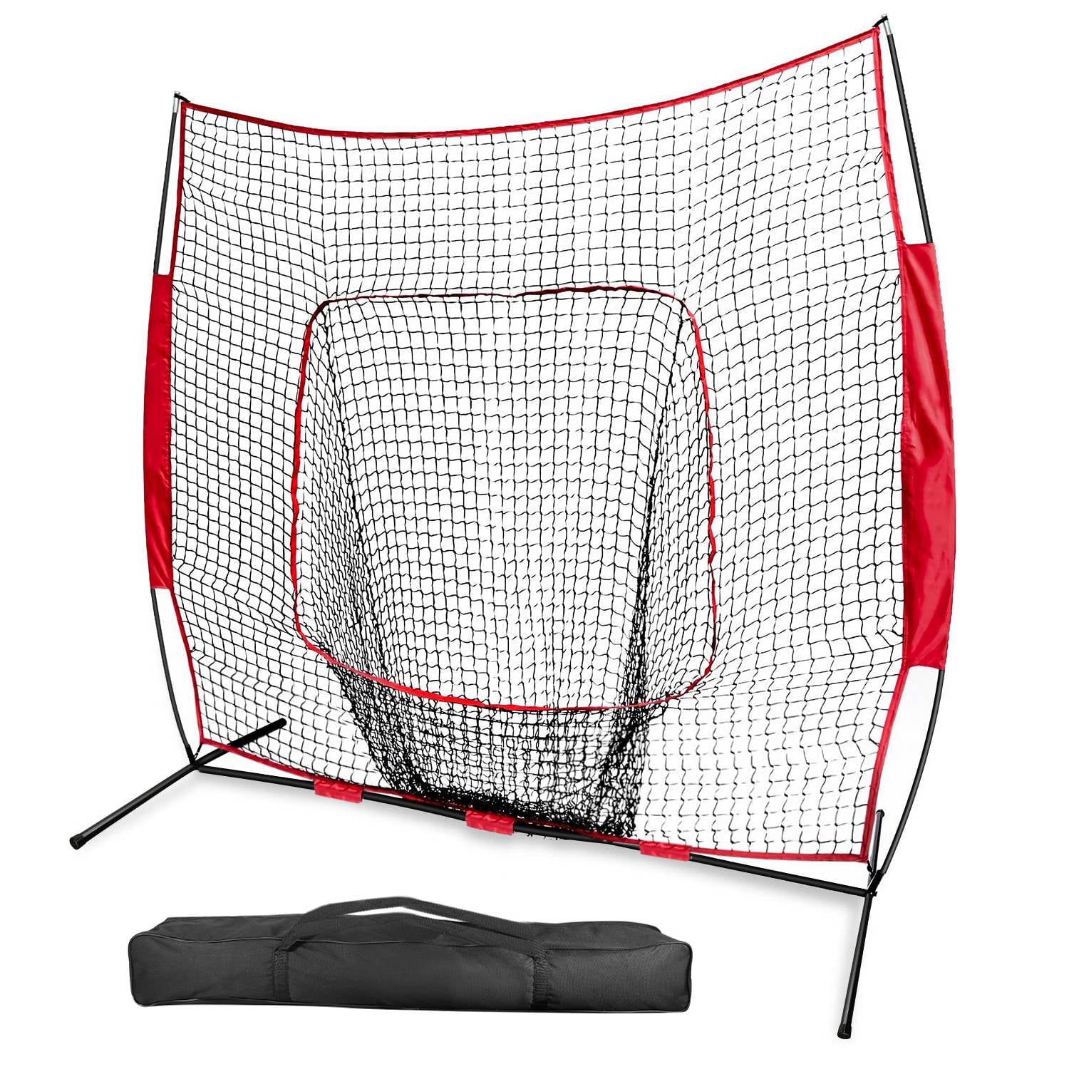 iMounTEK 7x7ft Portable Baseball Practice Net Softball Hitting Pitching ...