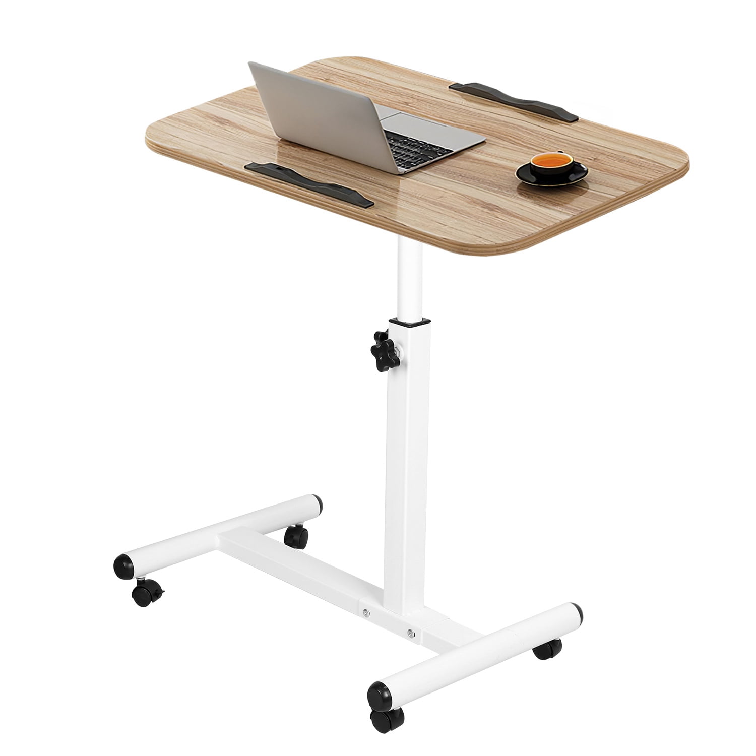 iMounTEK Adjustable Rolling Laptop Desk with Lockable Wheels, Sit Stand ...