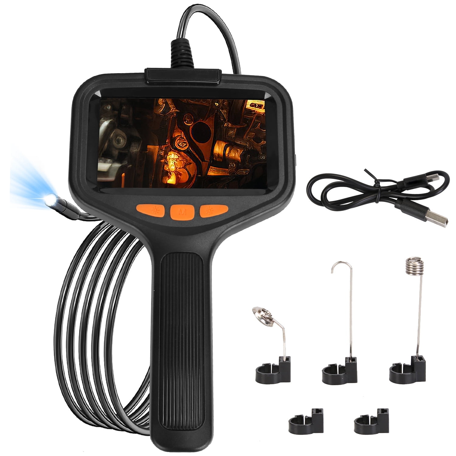 Articulating Borescope, 4.3in Screen, Video Inspection Camera with ...