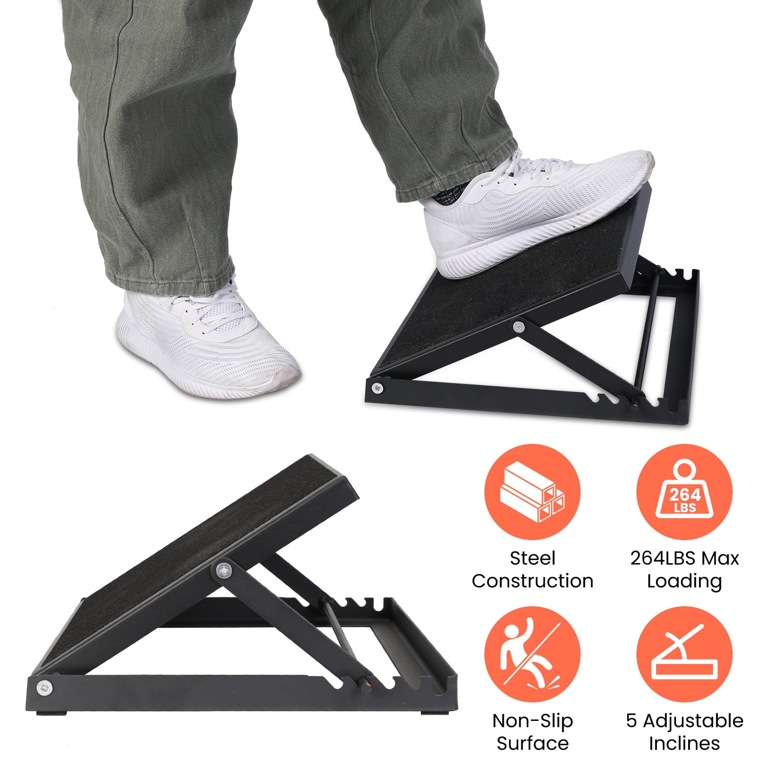 Moclever Calf Stretcher Slant Board, Steel Ankle Stretcher with 5 ...