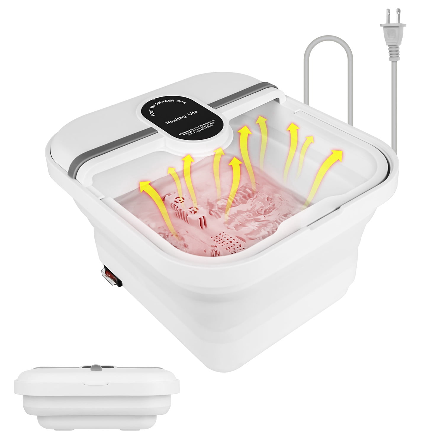iMounTEK Electric Foot Bath Collapsible Foot Spa Massager with Heat 8 ...