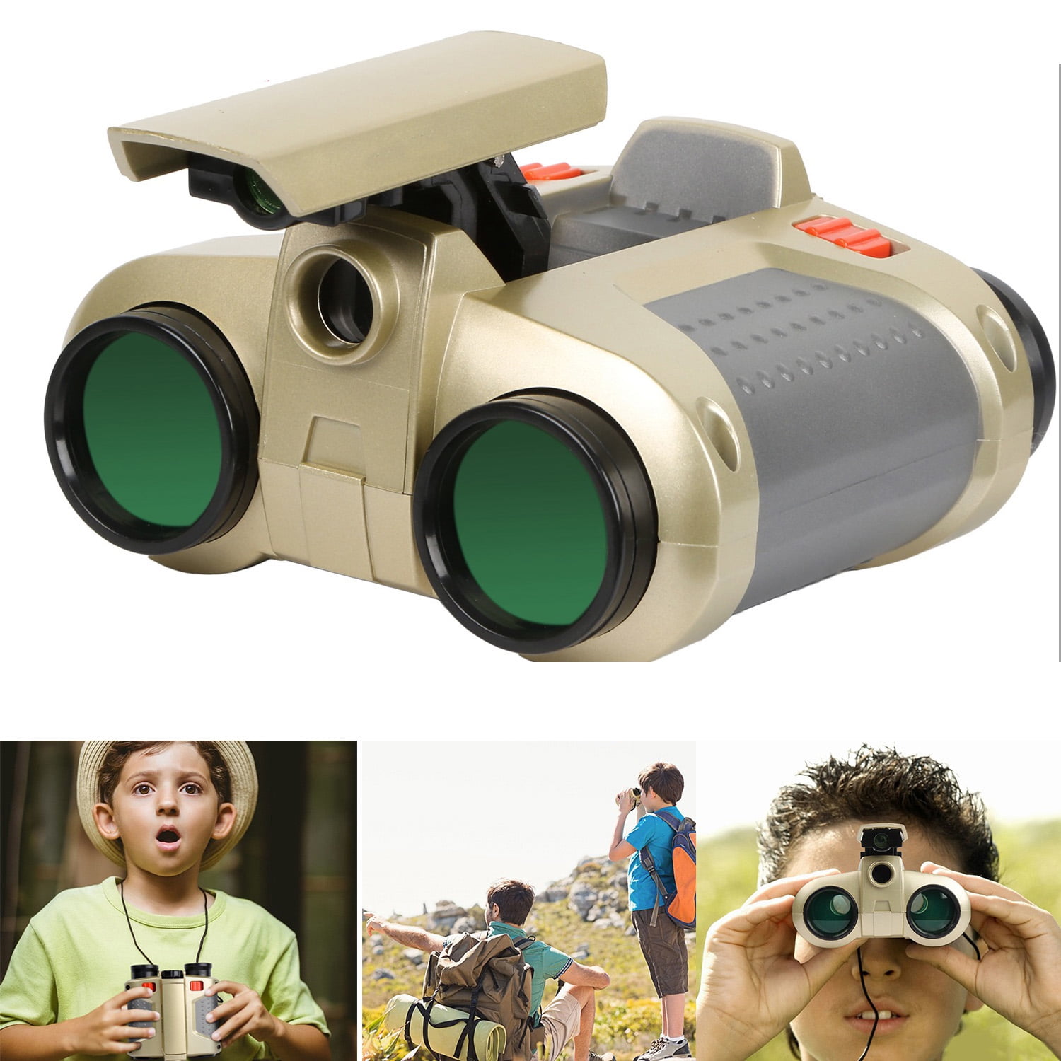 iMounTEK Kids' High-Resolution Binoculars, Compact Toy for Outdoor Play ...