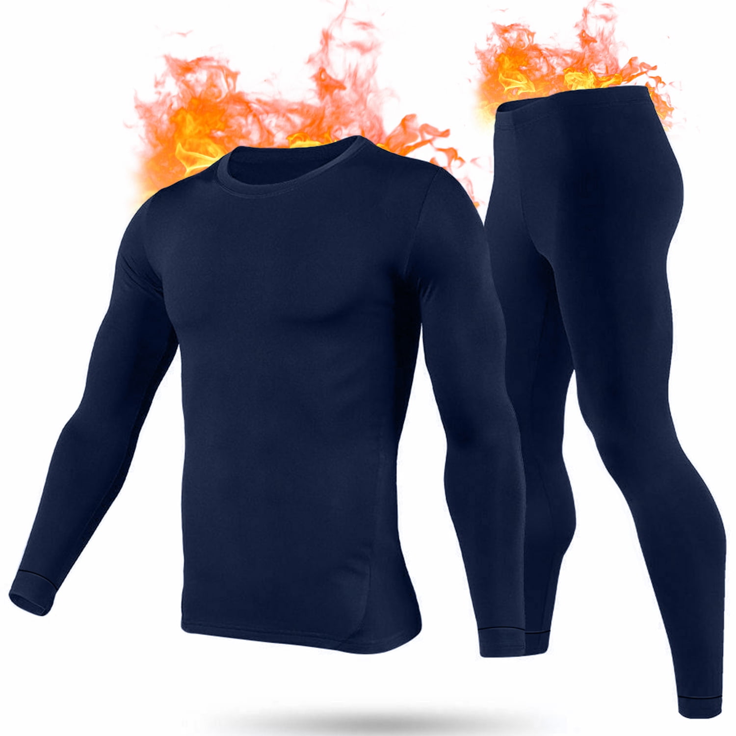 Moclever Long Johns Thermal Underwear Set for Men, Top Bottom Winter ...