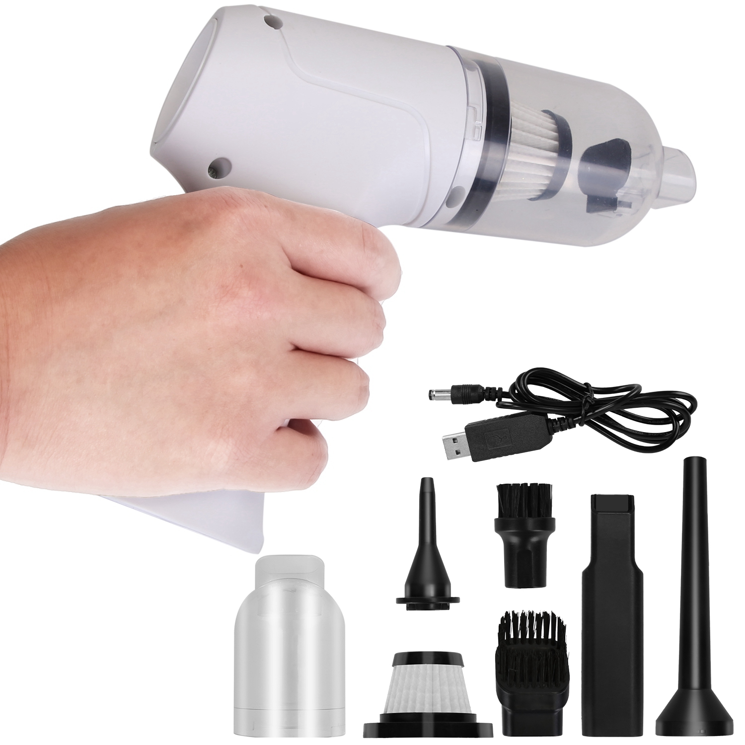 iMounTEK Mini Hand Vacuum Cleaner, Rechargeable Handheld Compressed Air ...