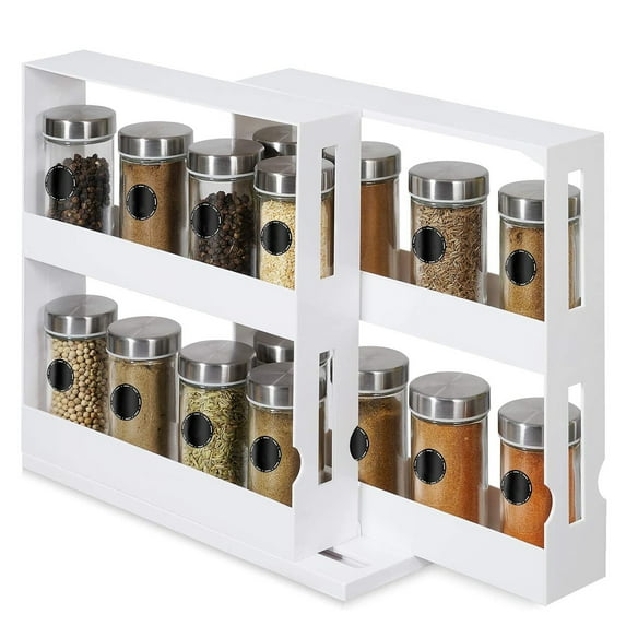 iMounTEK Multifunctional Rotating Spice Rack Organizer, Kitchen Cabinet ...