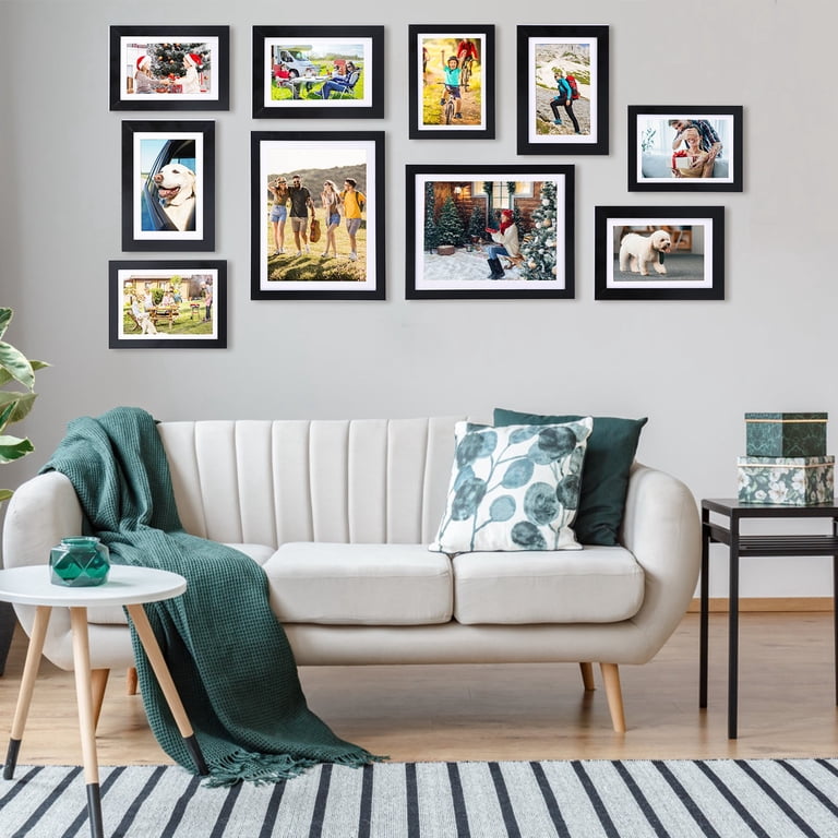 Collage Picture Frames 8x10 Multi Picture Frames Set Black 8x10, Four