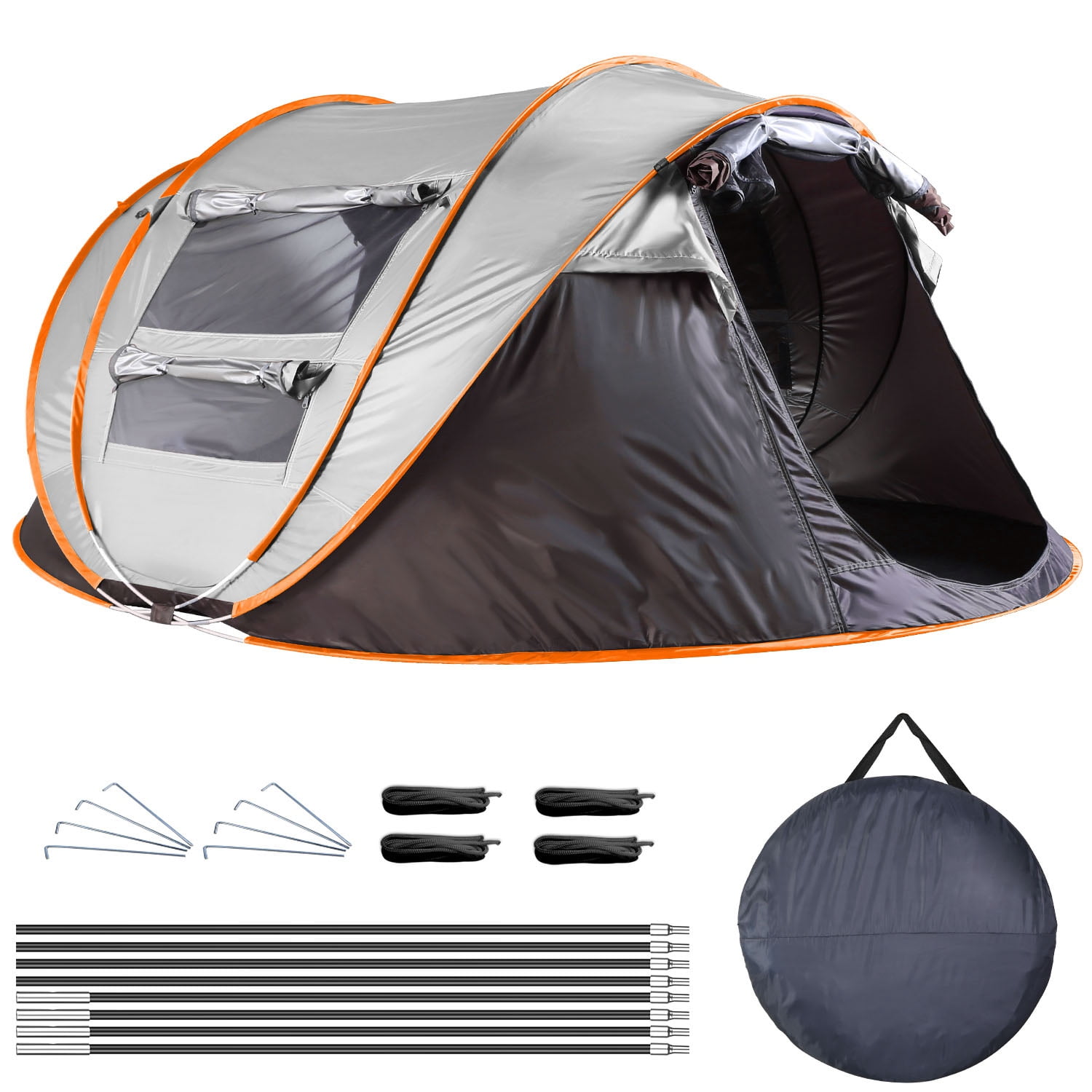 iMounTEK Pop Up Tent, Outdoor Hiking Tent Water Resistant Barrel Style ...