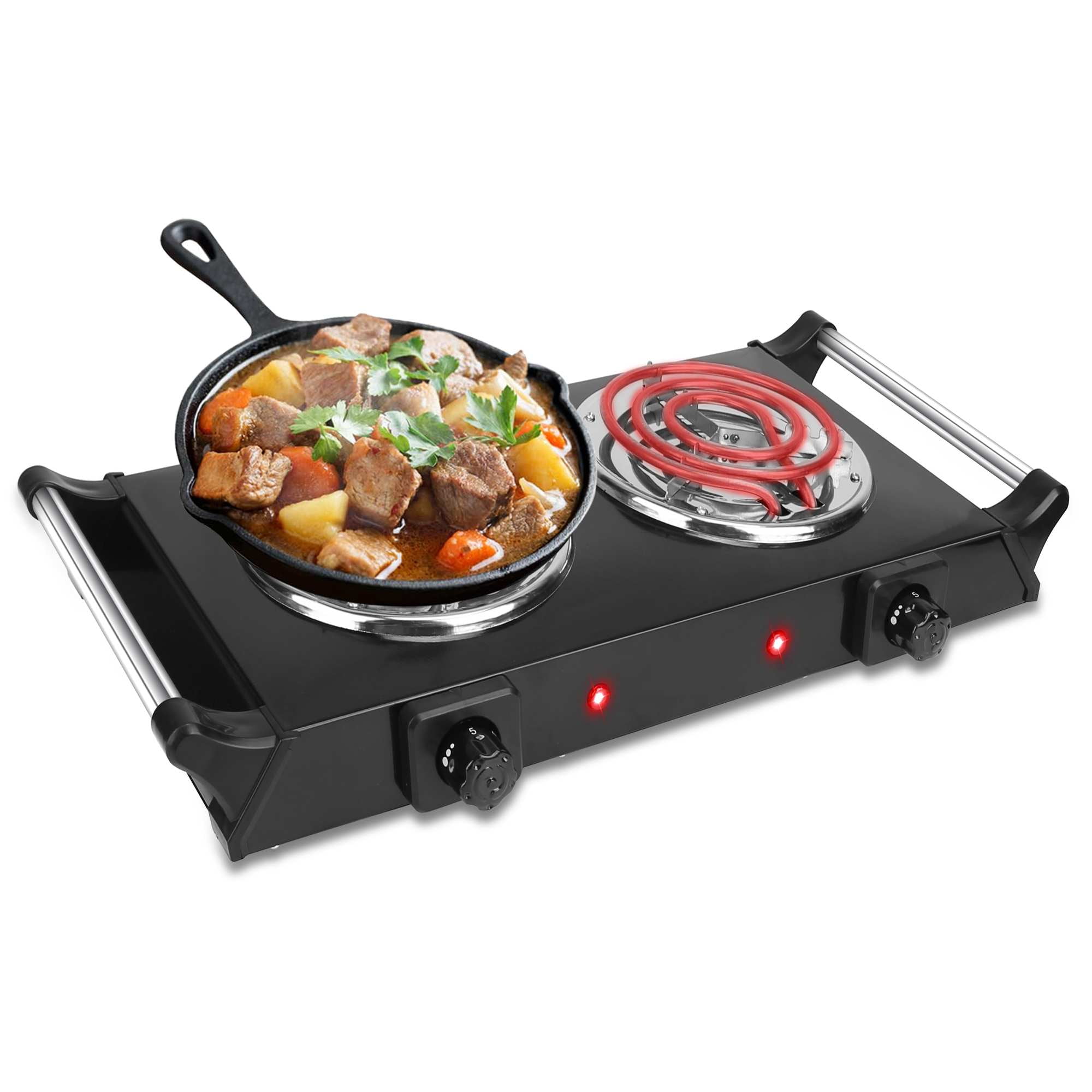 iMounTEK Portable Coil Hot Plate Heating Plate, 1000W Stove Countertop ...
