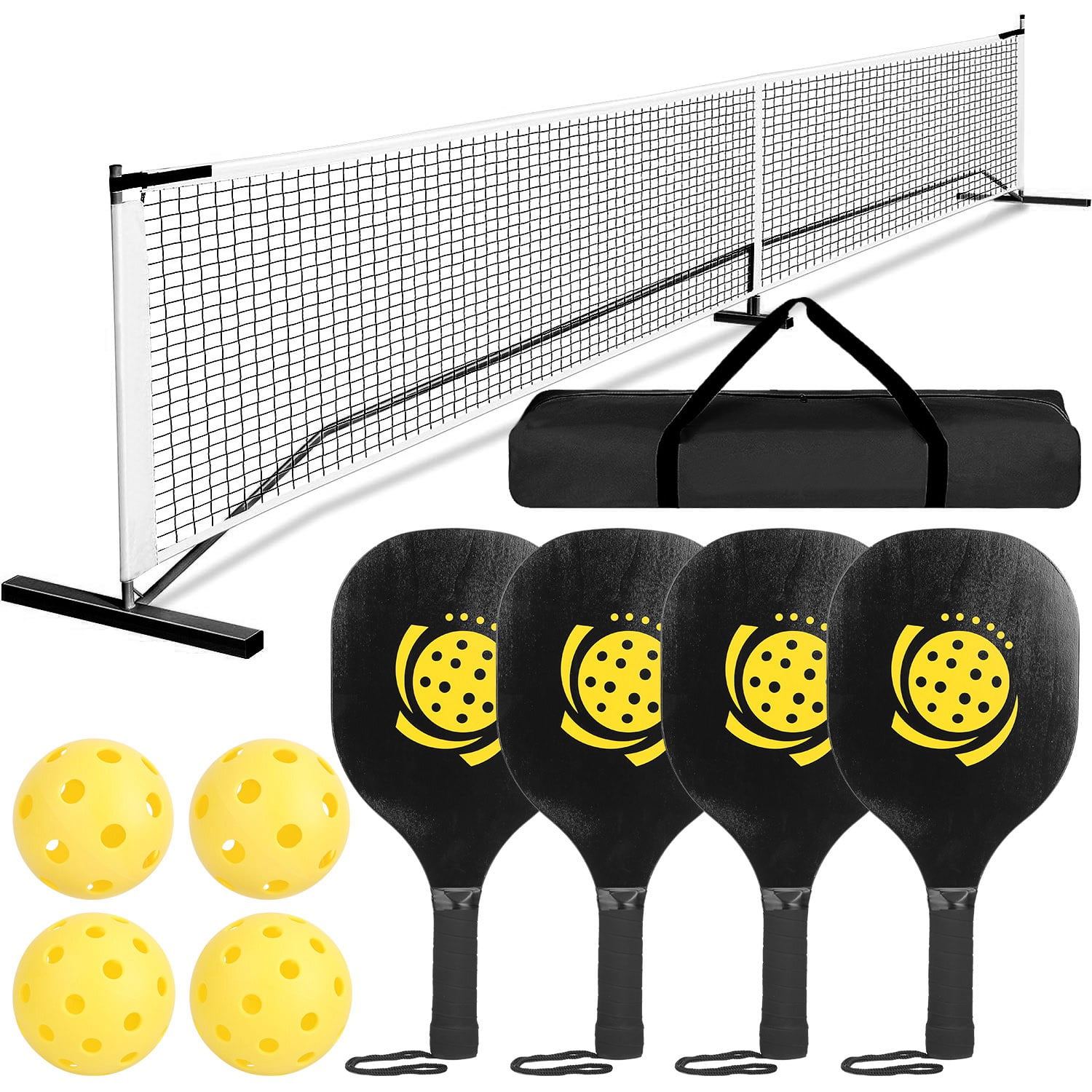 iMounTEK Portable Pickleball Net System for Driveway Backyard Includes ...
