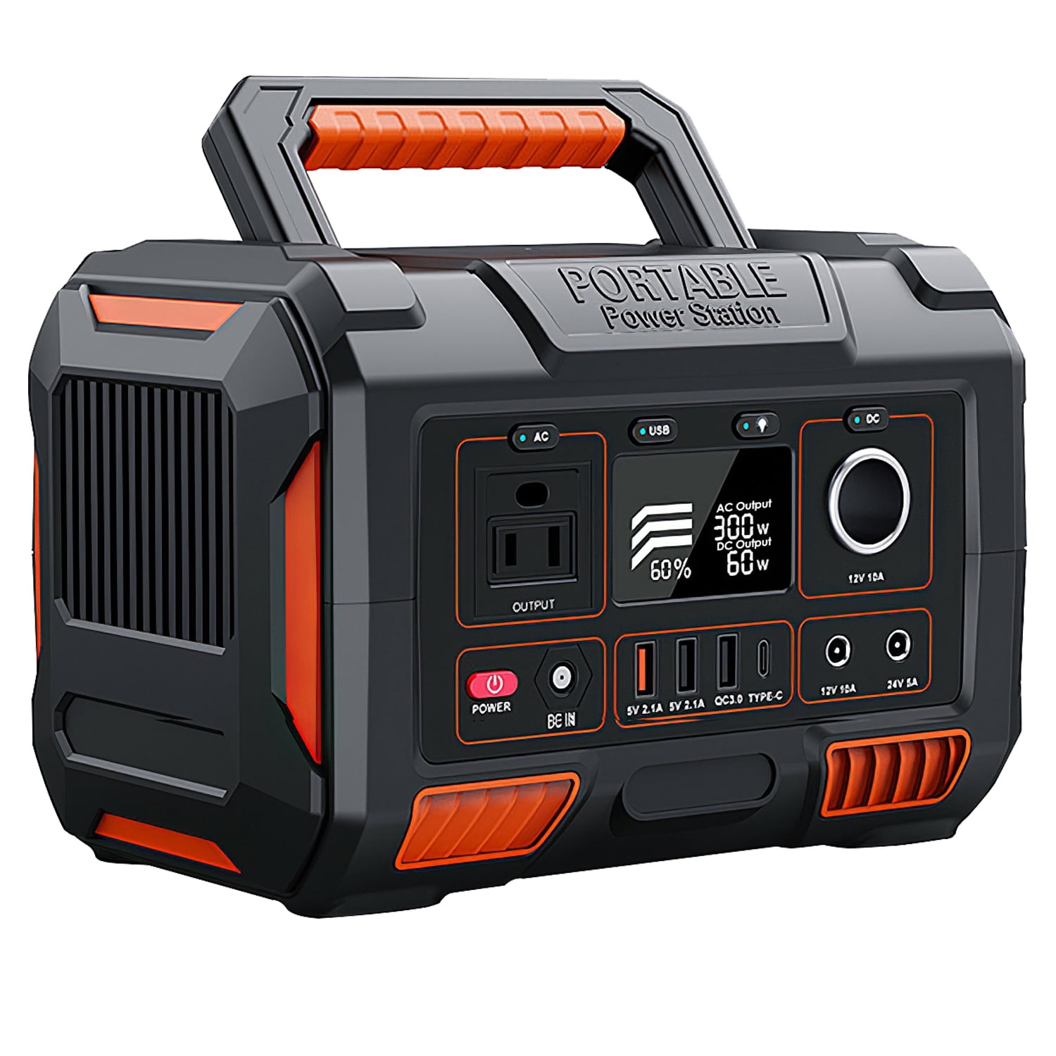 iMounTEK 300W Portable Power Station 260Wh 70200mAh Lithium Battery Power Solar Generator Backup ...