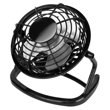 Chillout 6.5" USB Desk Fan with USB Adaptor, Black - Walmart.com