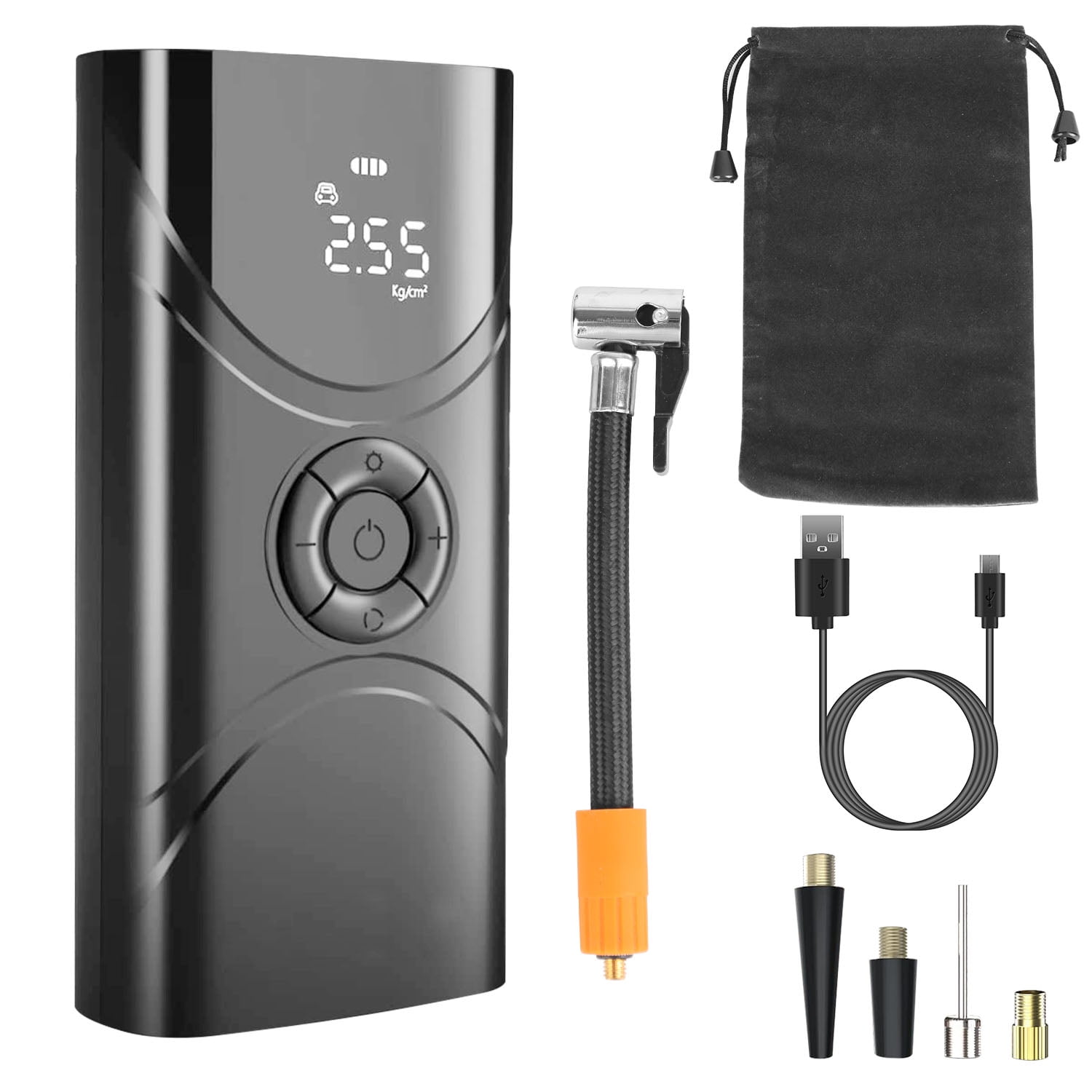 iMountek 6000mAh Portable Car Tire Inflator Wireless Electric Air Pump ...