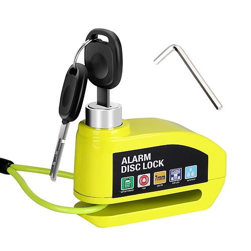 iMountek Motorcycle Disc Lock Alarm Anti-theft Brake Disc Lock Wheel ...