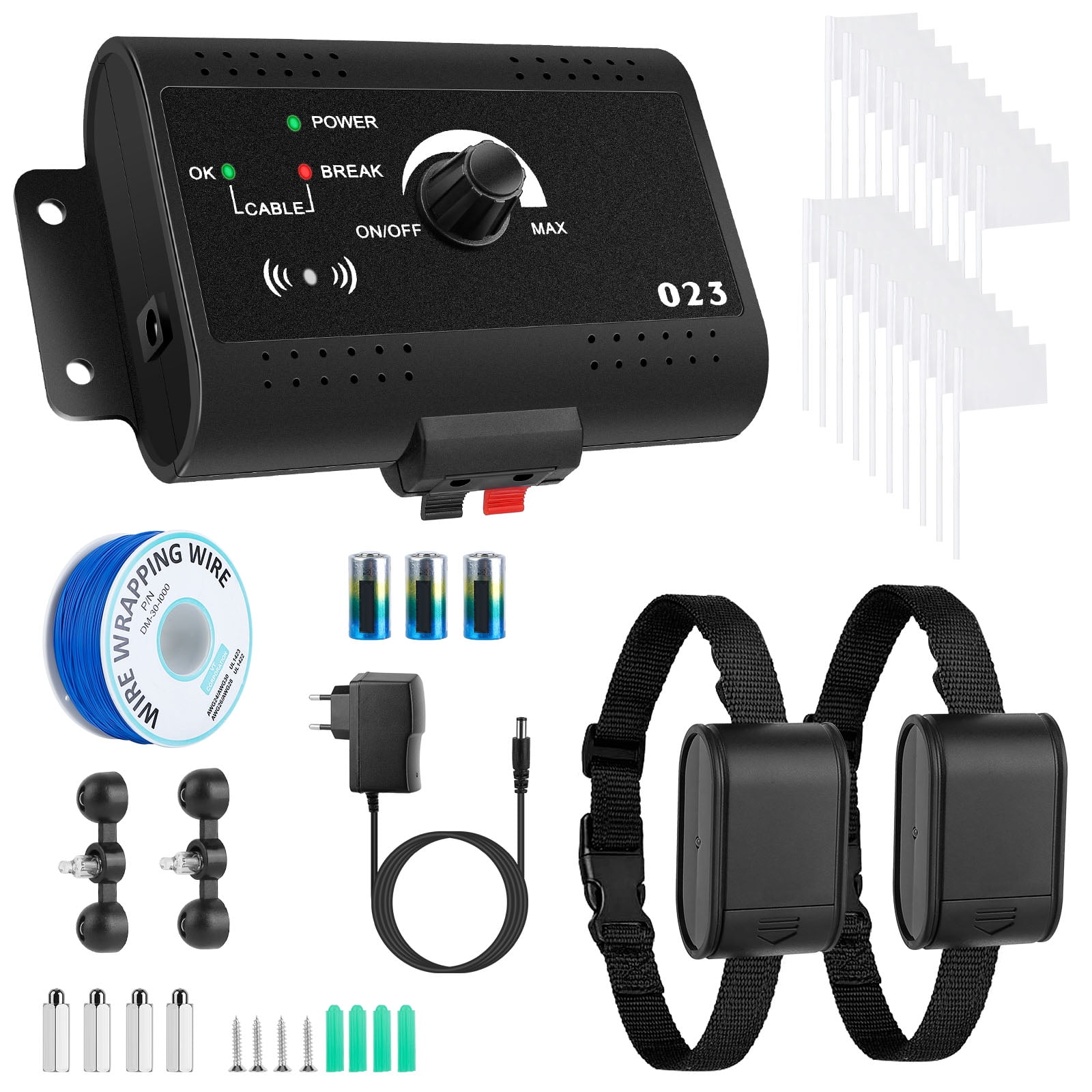 iMountek Electric Dog Fence, Underground Shock System, 1.2 Acre ...