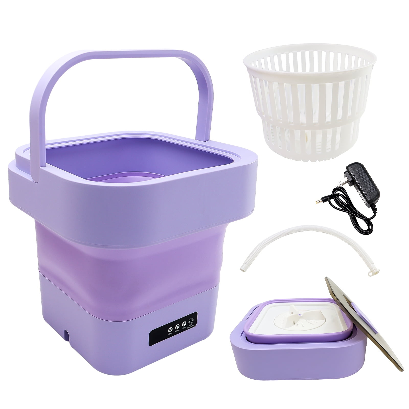 iMeshbean Portable Washing Machine,10L Foldable Mini Washer with 3 ...