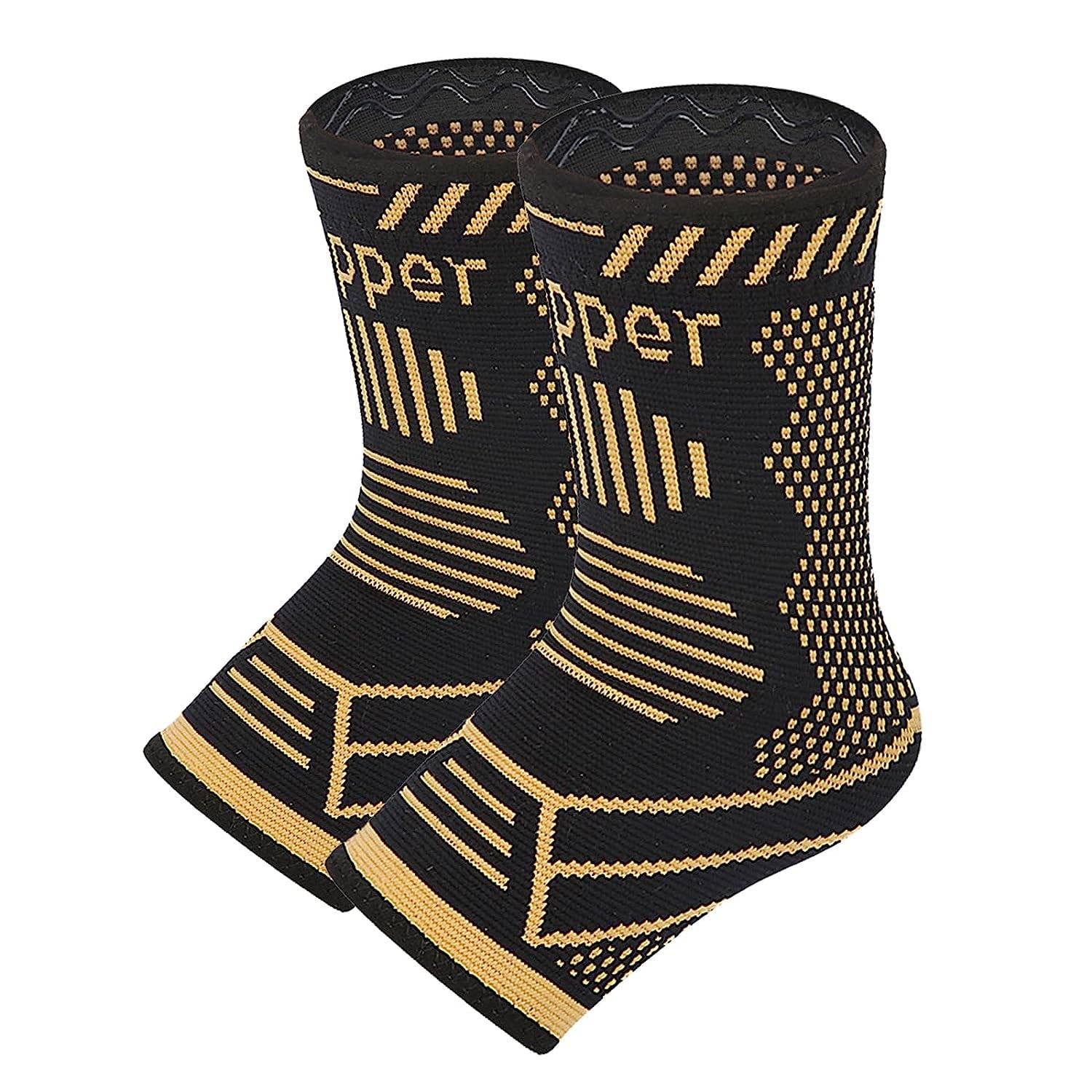 iMucci 1 Pair Copper Ankle Brace for Men and Women, Foot Support ...