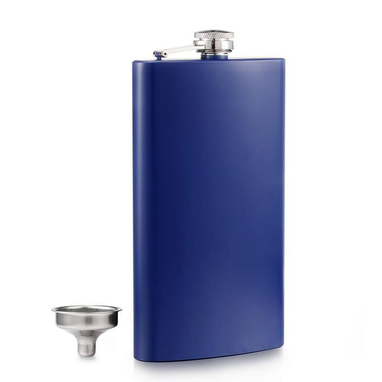iMucci 12oz Stainless Steel Alcohol Hip Flask with Funnel, Leak Proof ...