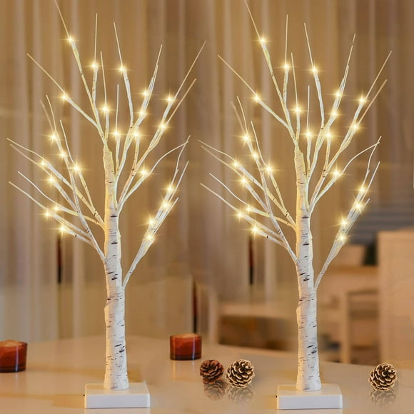 Lighted Indoor Trees